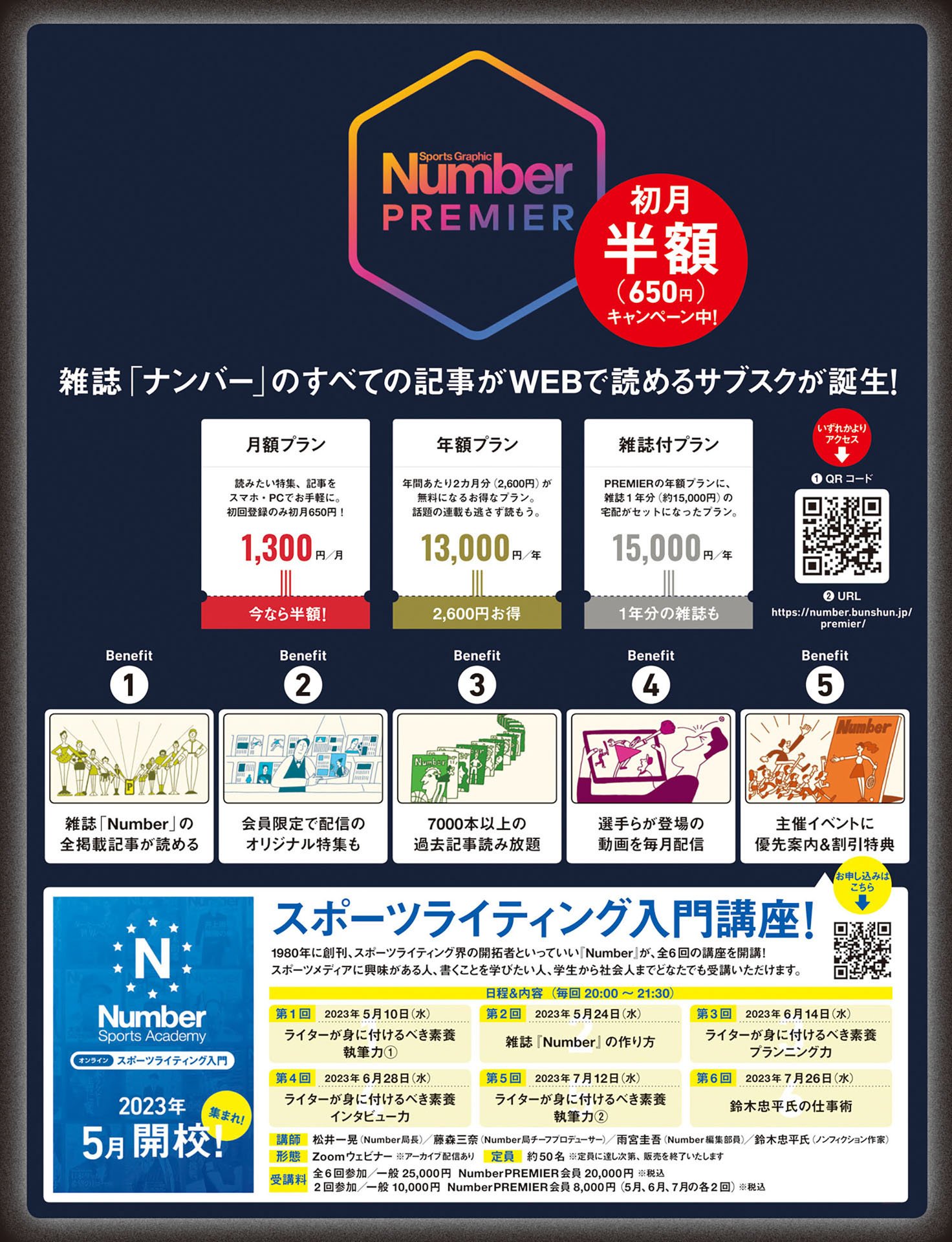 雑誌ビューワー | NumberPREMIER